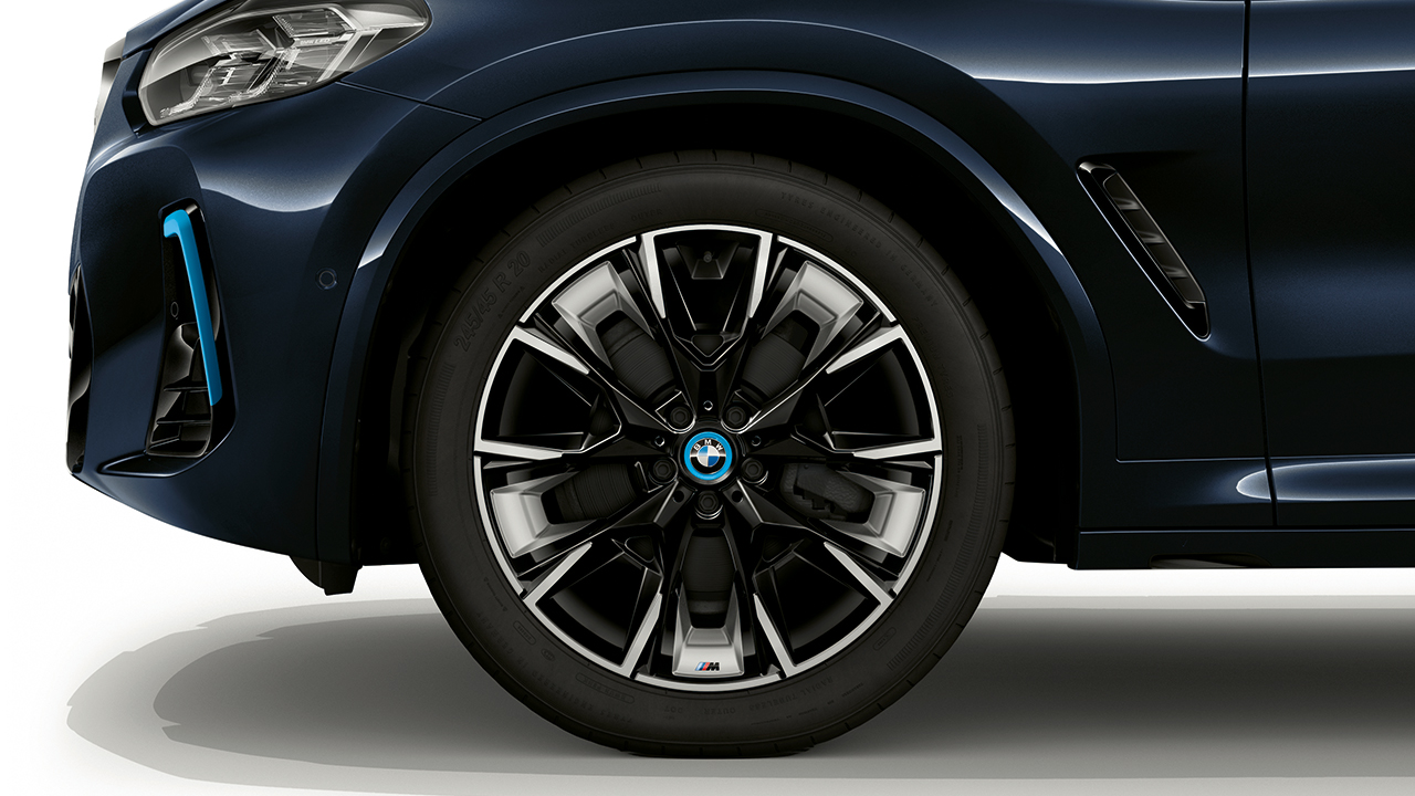 Llantas aerodinámicas M de 20 pulgadas estilo 890 M en bicolor (Jet Black con pulido brillante ...